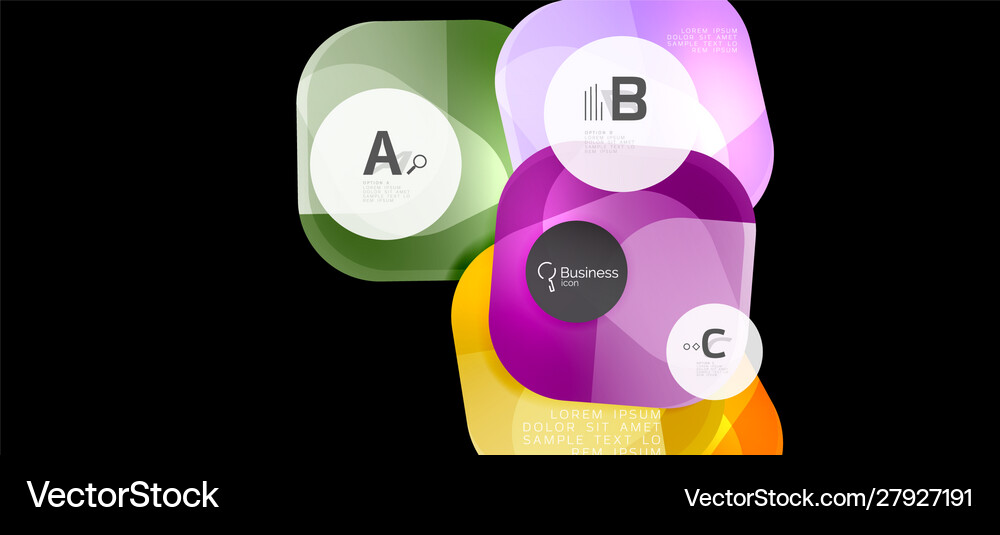 Modern advertising concept for wallpaper design Vector Image