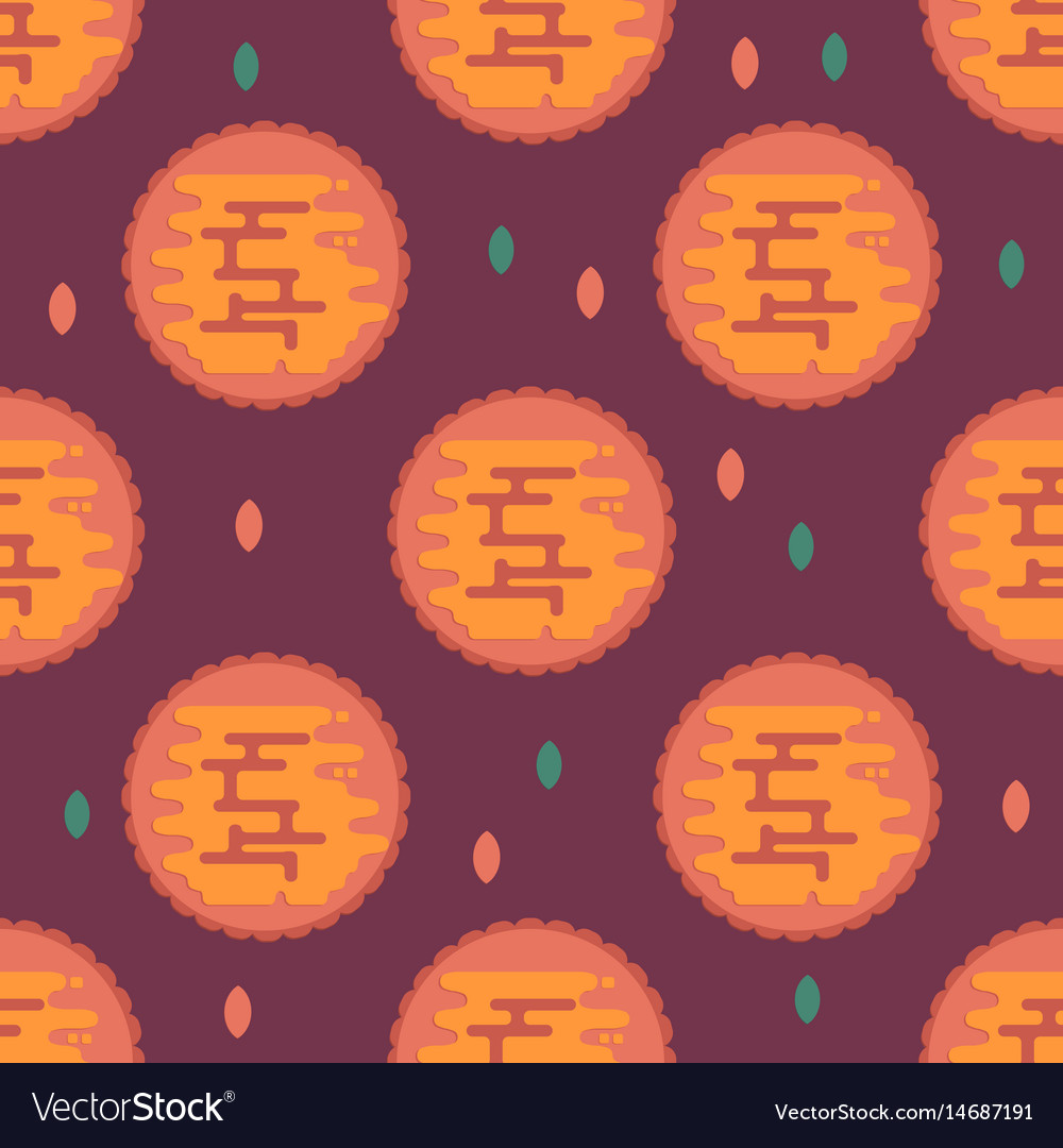 Moon cookie pattern Royalty Free Vector Image - VectorStock