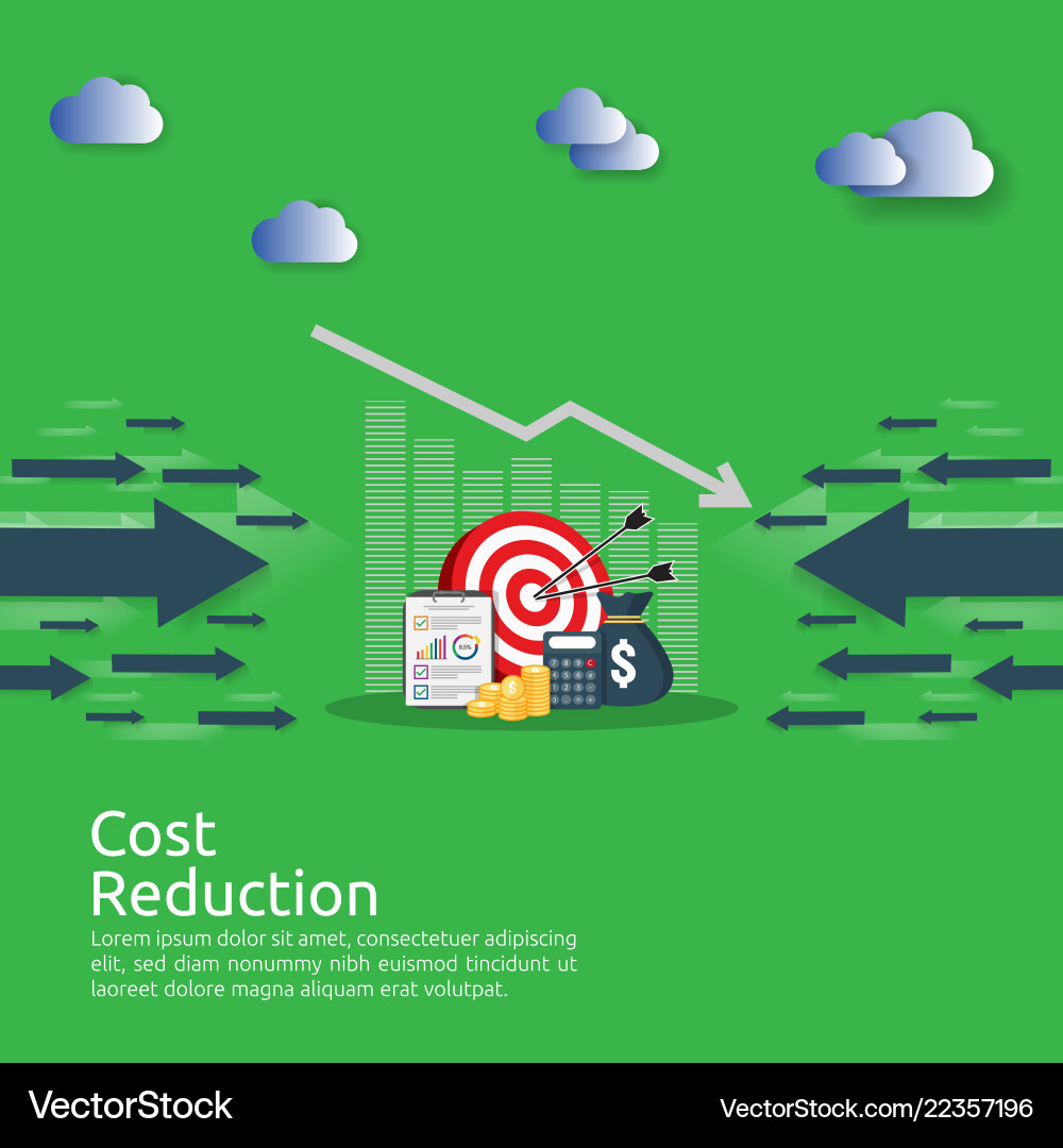 Business finance crisis concept stack pile coins Vector Image