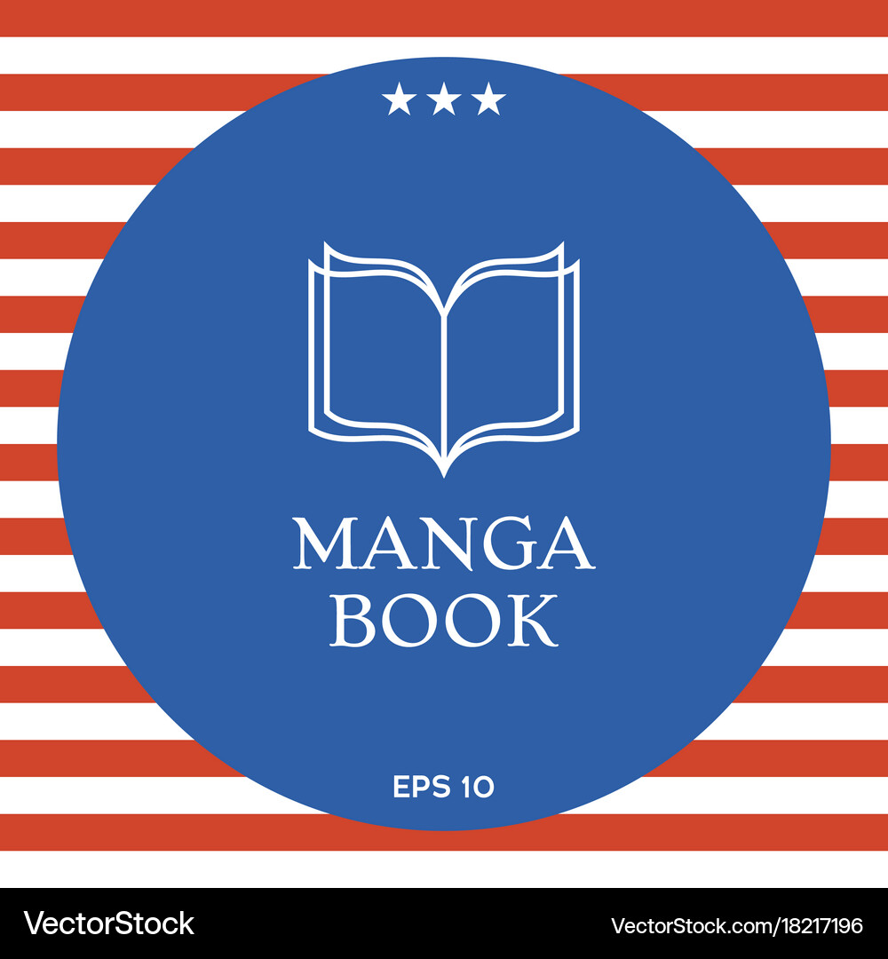 Elegant logo with book symbol pages Royalty Free Vector