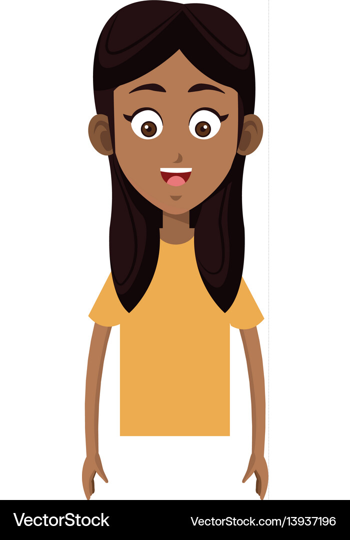 Girl cartoon icon Royalty Free Vector Image - VectorStock