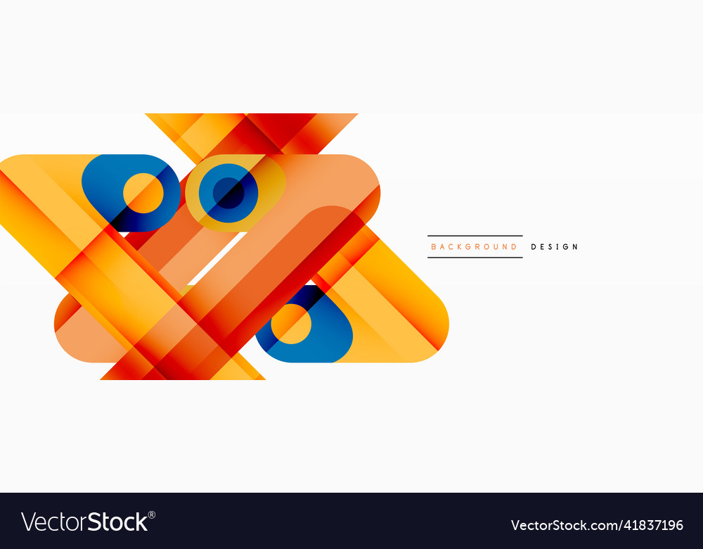 Lines geometric creative abstract background Vector Image