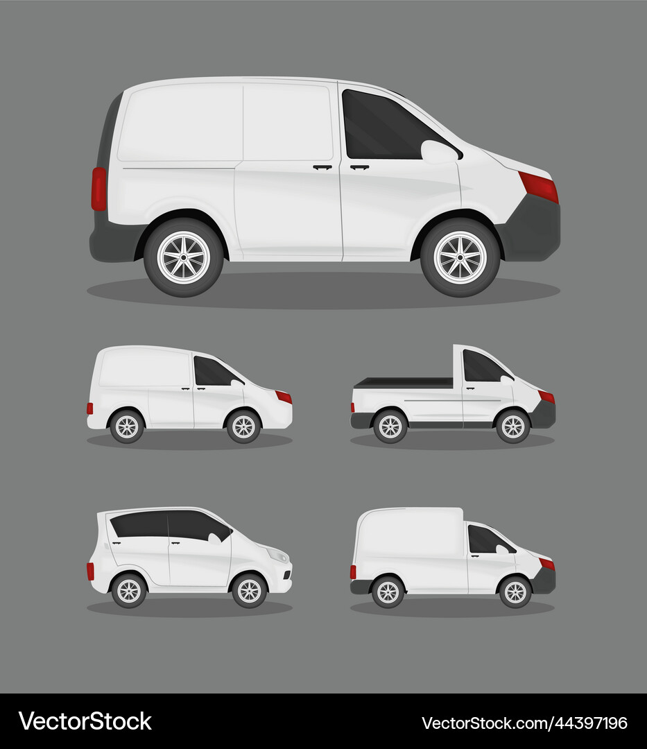 Mockup cars icons Royalty Free Vector Image - VectorStock