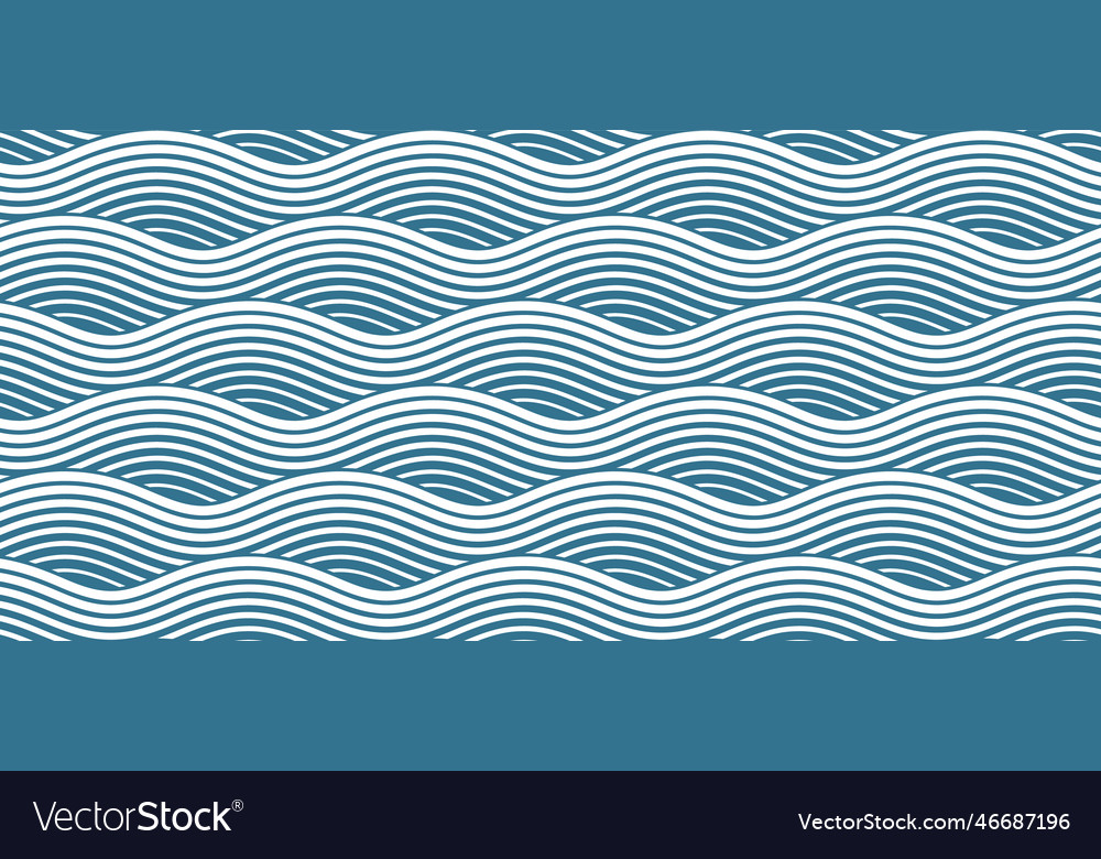 Seamless wave pattern Royalty Free Vector Image
