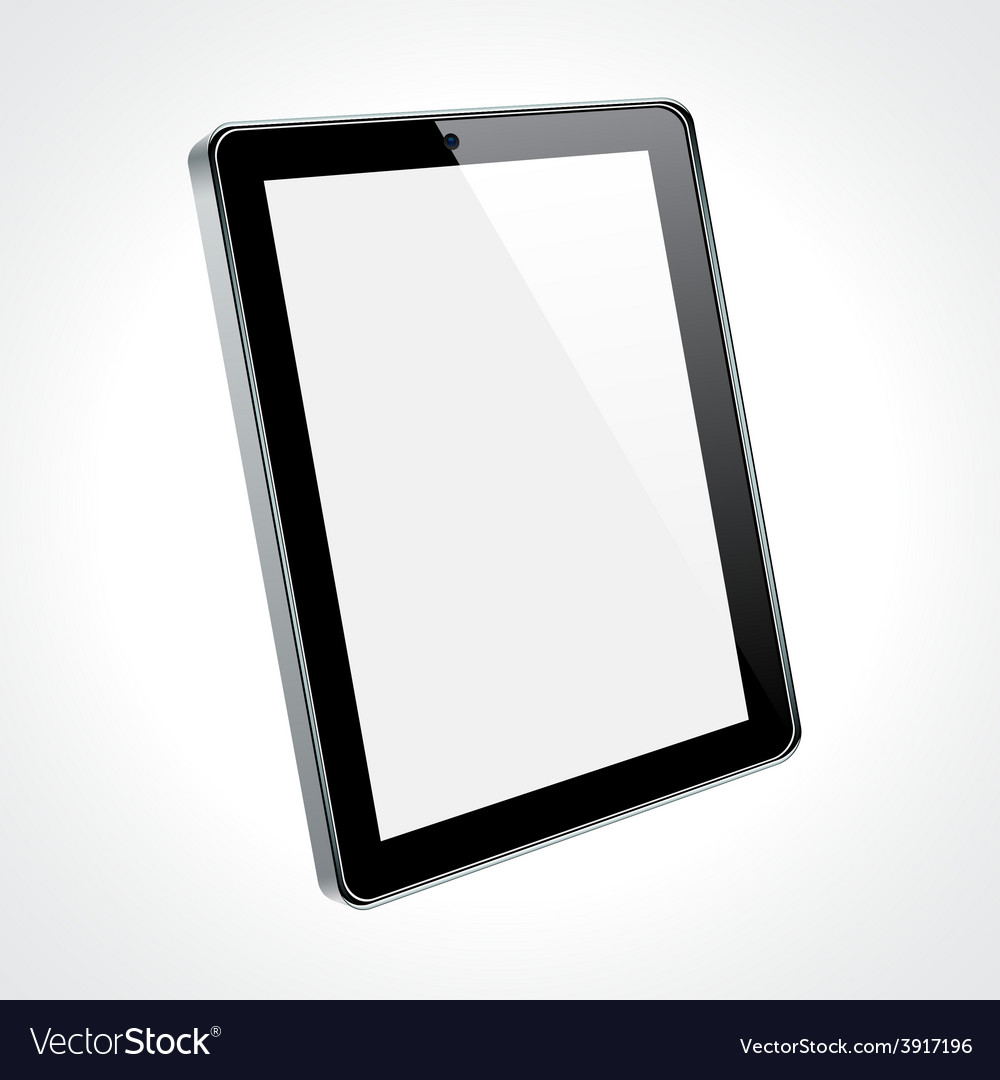 Touchscreen tablet concept Royalty Free Vector Image
