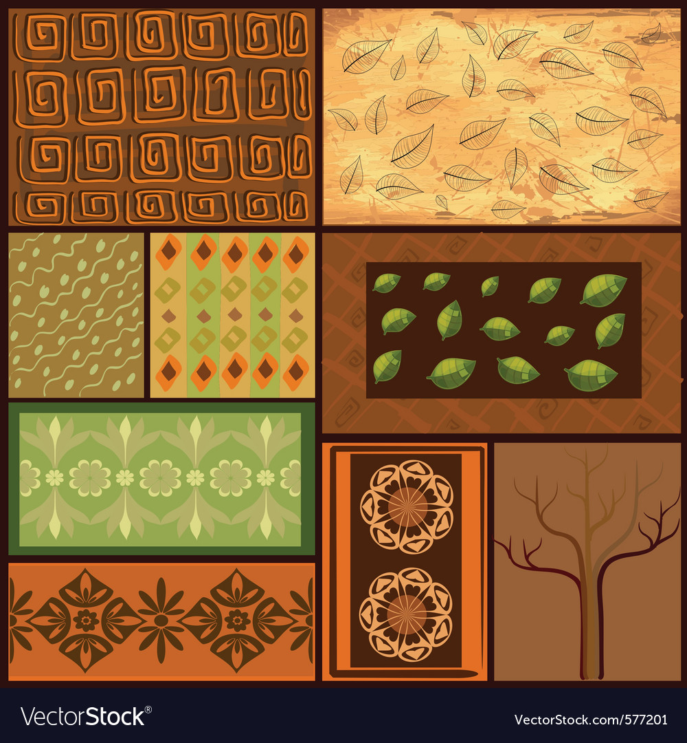 African backgrounds Royalty Free Vector Image - VectorStock