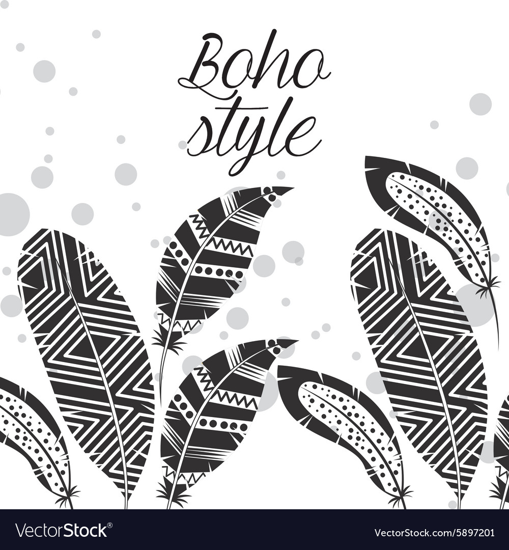 Boho style Royalty Free Vector Image - VectorStock