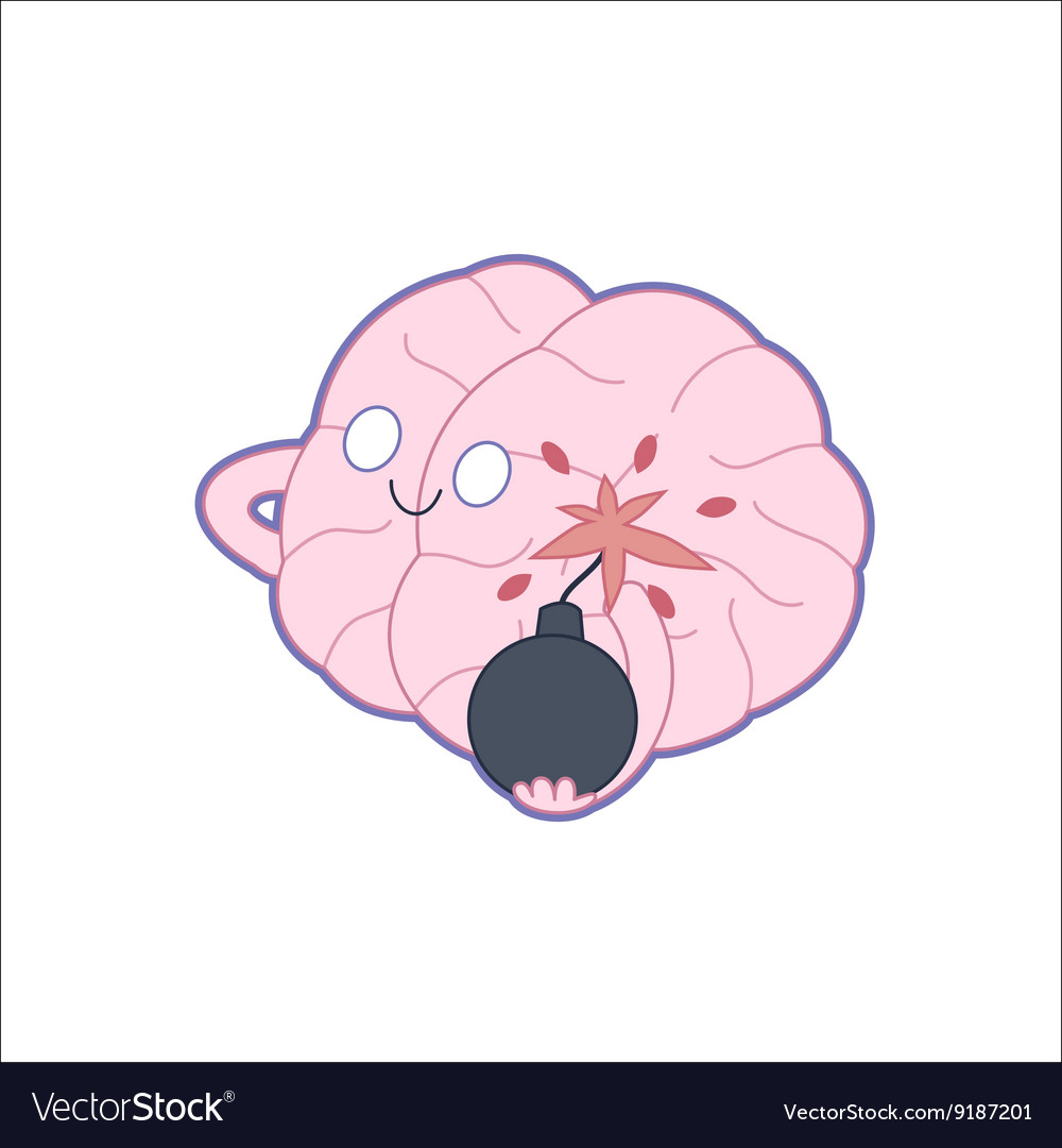 Boom brain Royalty Free Vector Image - VectorStock
