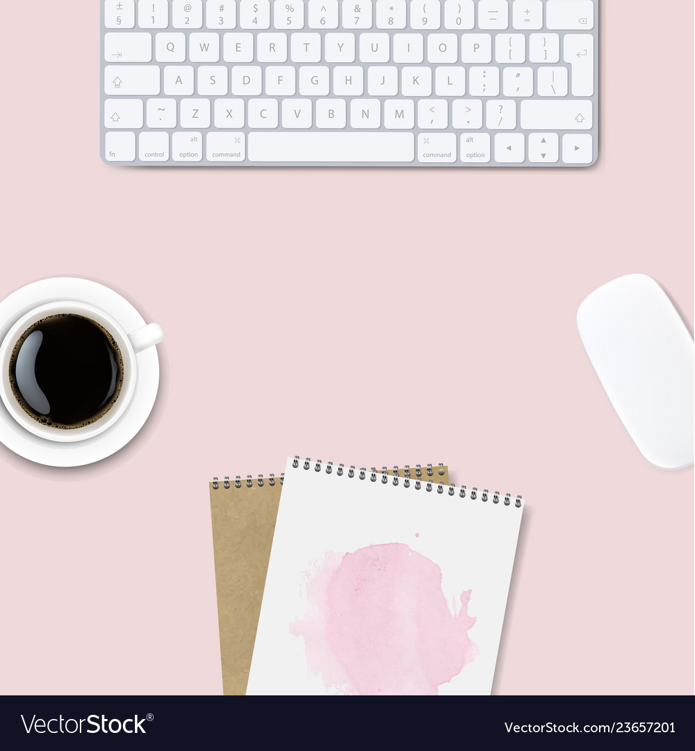 Computer keyboard frame isolated background Vector Image