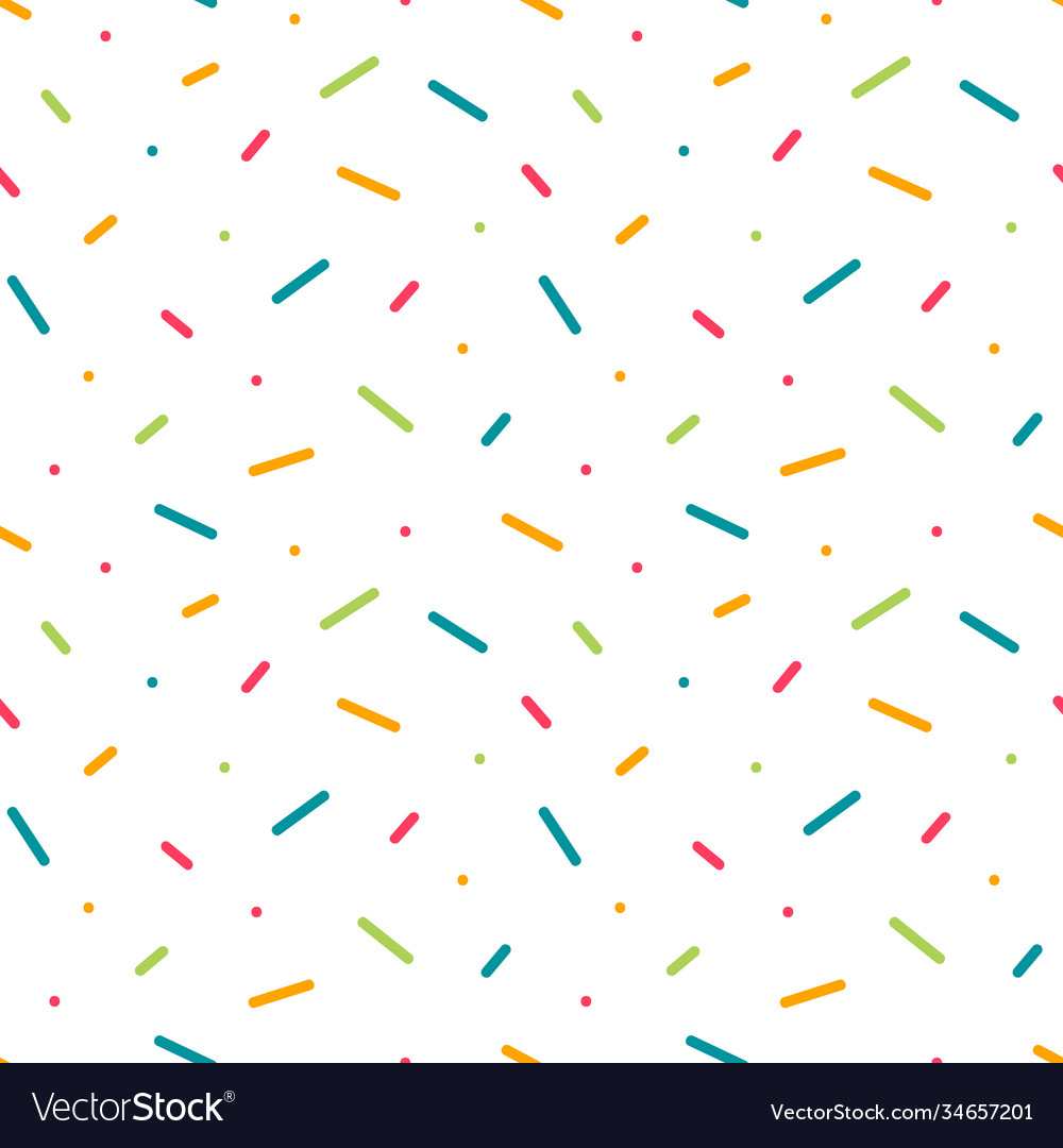 Confetti dots sprinkles pattern Royalty Free Vector Image