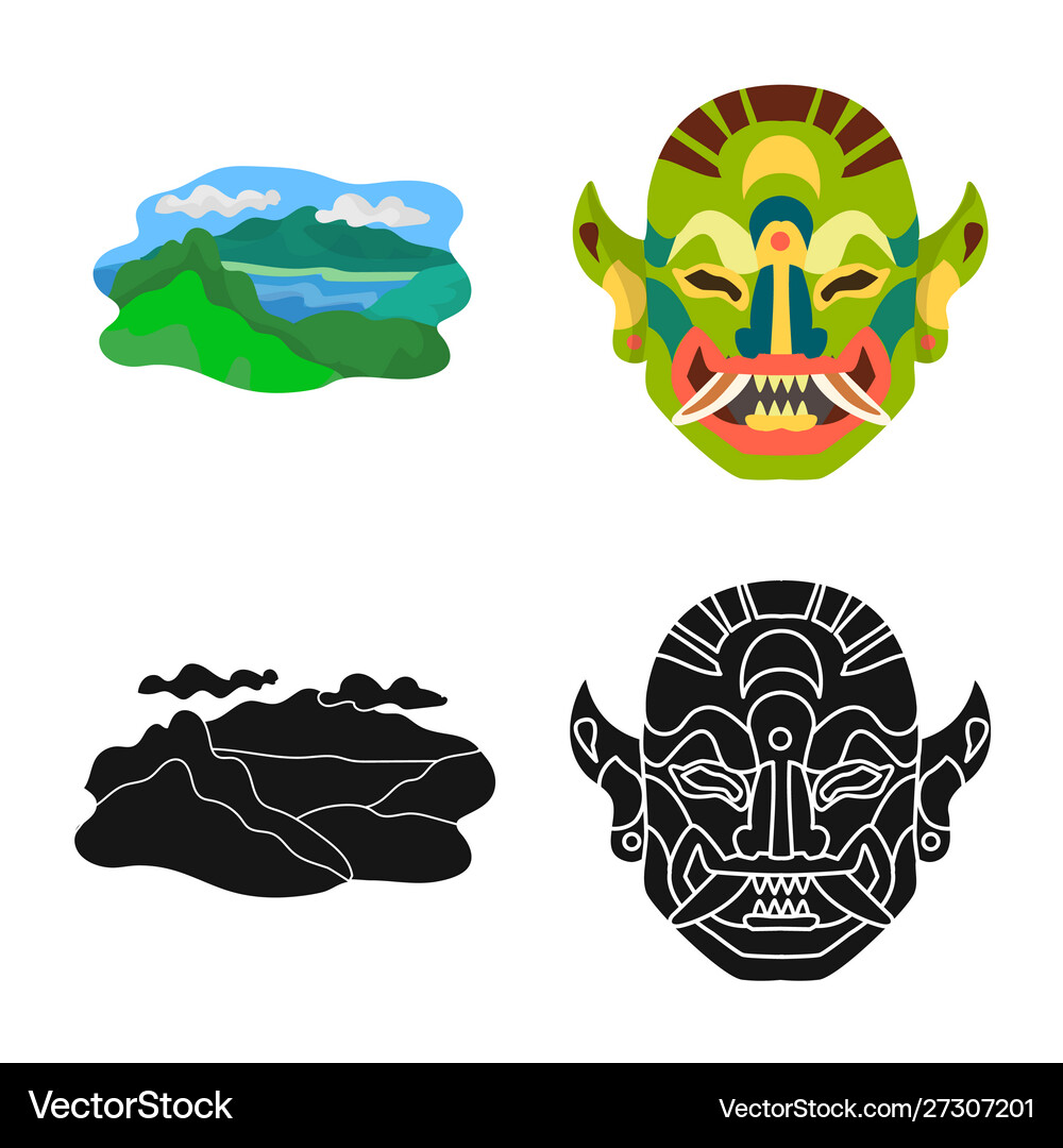 Design and travel sign set Royalty Free Vector Image