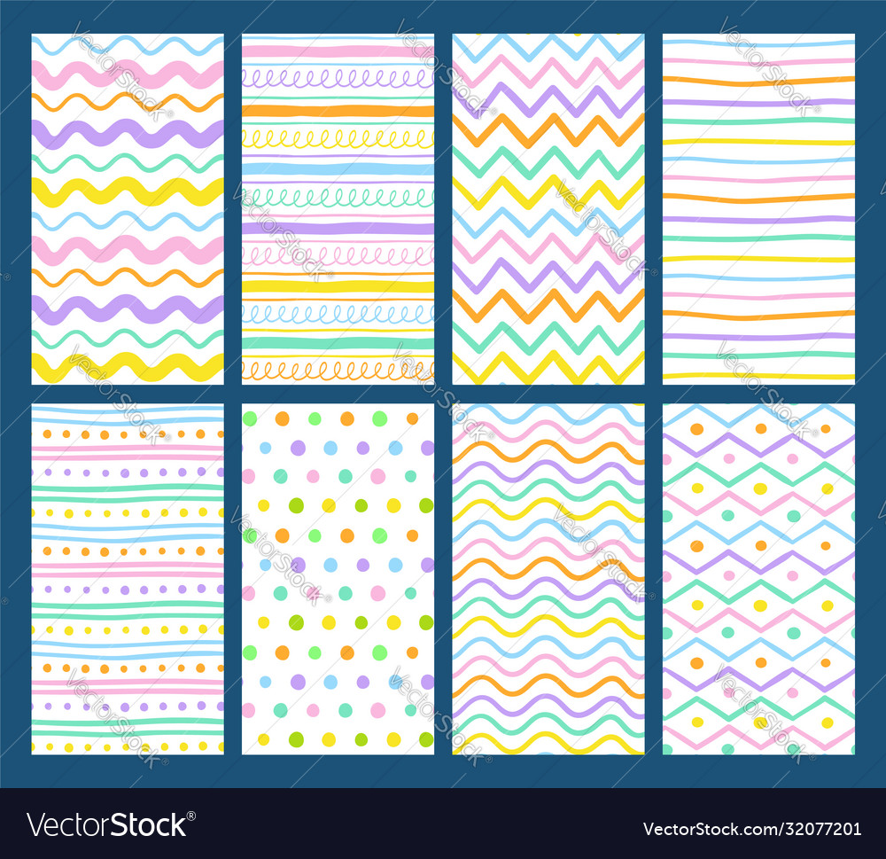 Hand drawn geometric pattern collection Royalty Free Vector