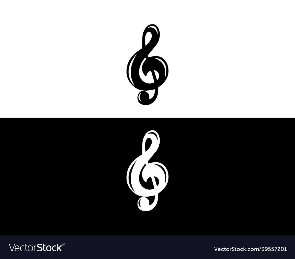 Music logo and icon design creative Royalty Free Vector