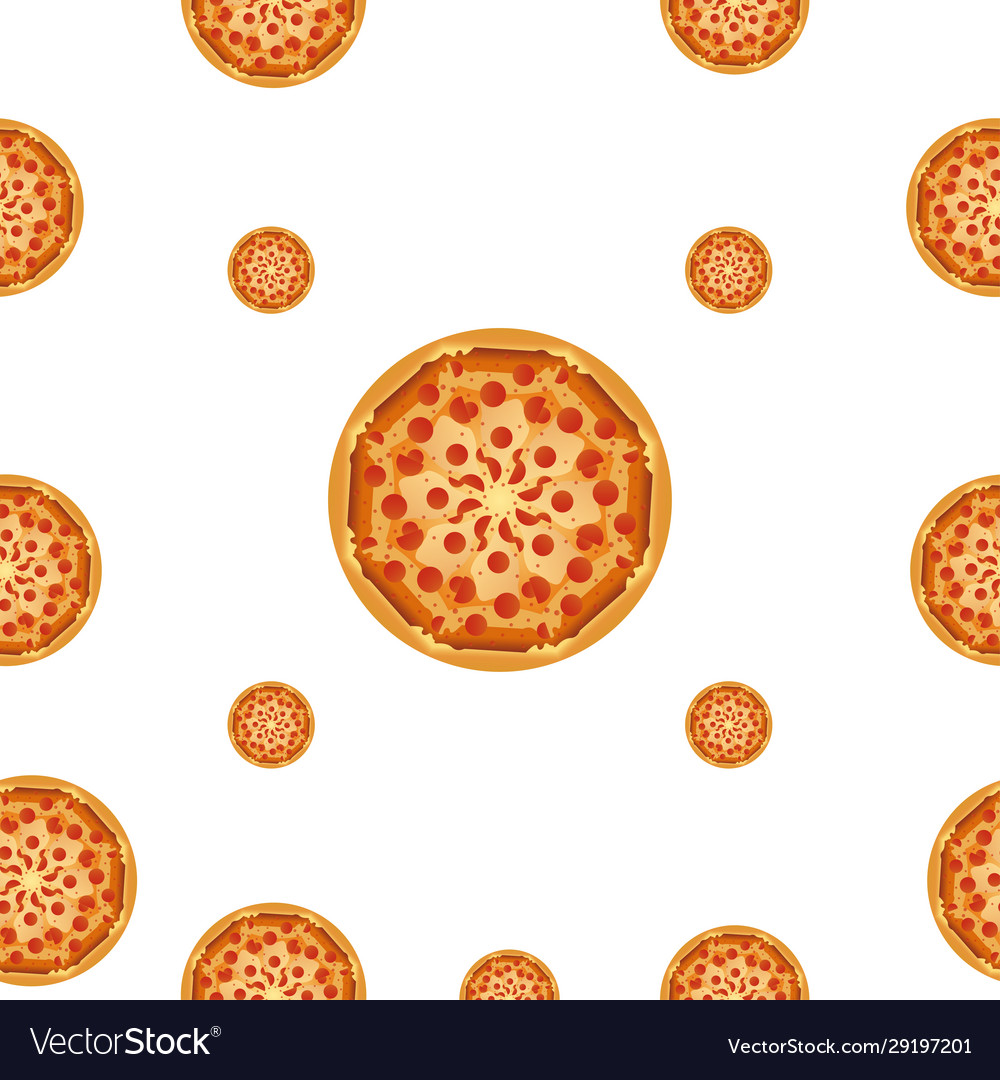 Pizza pattern Royalty Free Vector Image - VectorStock