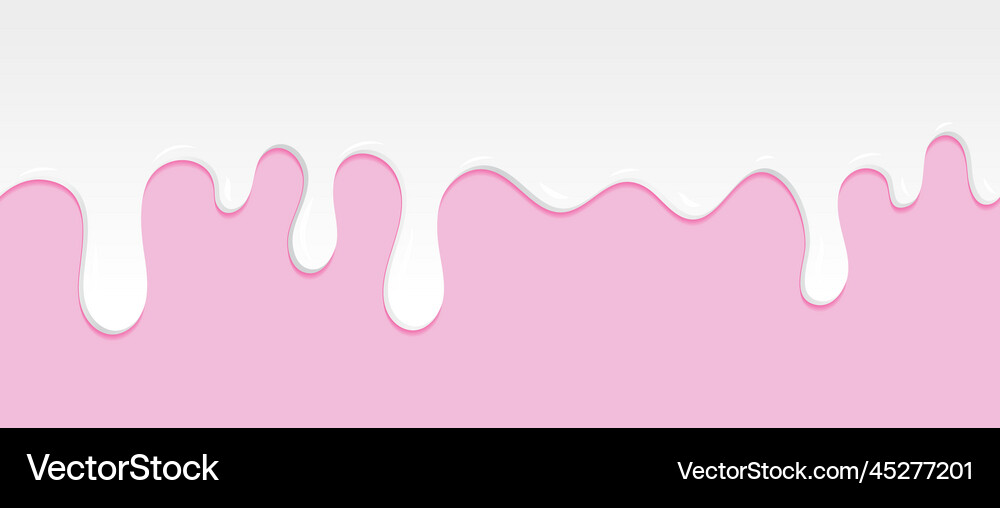 Seamless pattern of milk dripping milk or white Vector Image