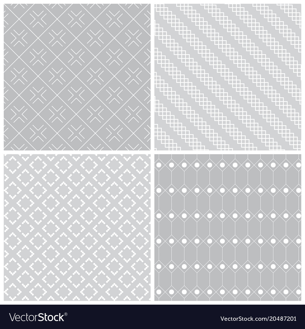 Seamless pattern set37 Royalty Free Vector Image