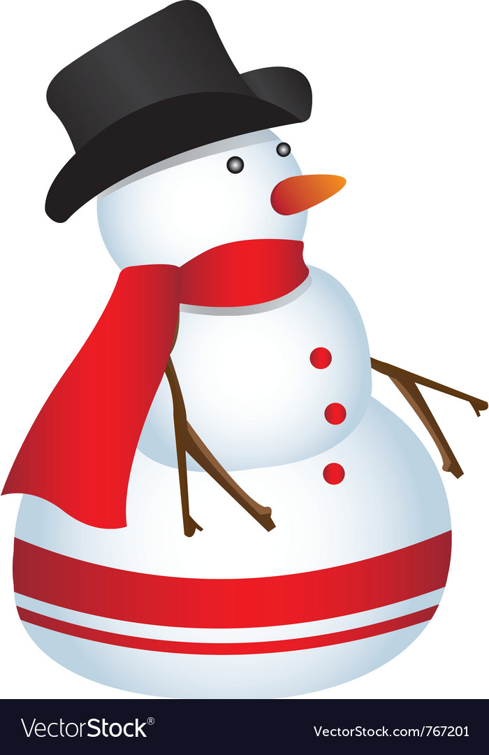 Snowman Royalty Free Vector Image - VectorStock