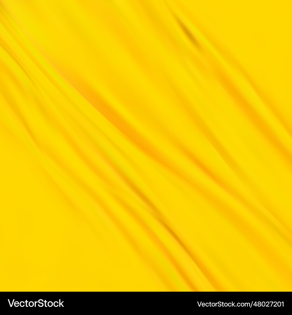 Yellow cloth background soft wrinkled fabric Vector Image
