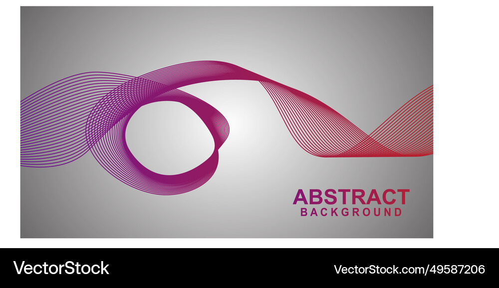 Abstract smooth waves on background dynamic sound Vector Image