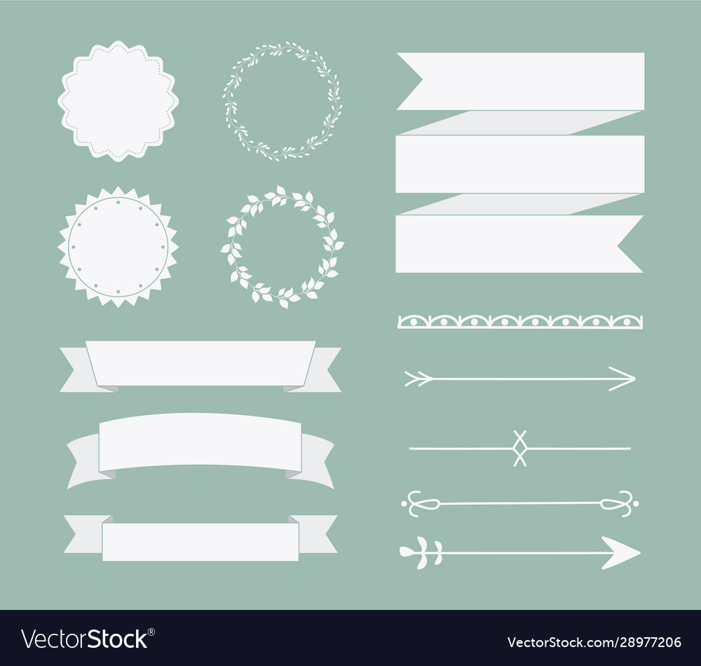 Borders and frames set Royalty Free Vector Image