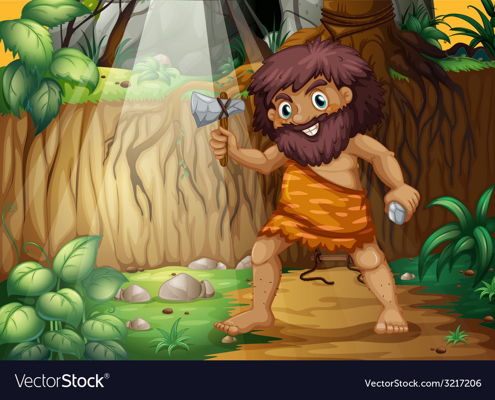 Caveman Royalty Free Vector Image - VectorStock