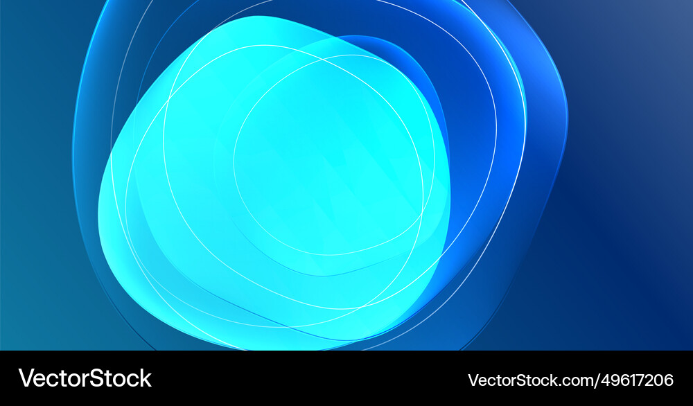 Colorful transparent flowing fluid shapes with Vector Image