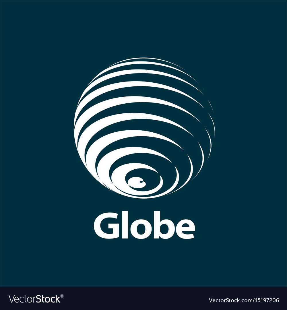 Logo globe Royalty Free Vector Image - VectorStock