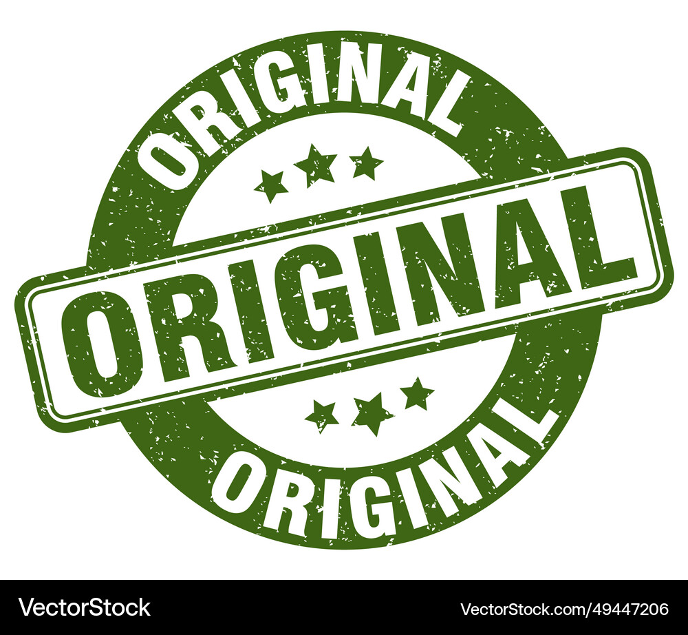 Original stamp original label round grunge sign Vector Image
