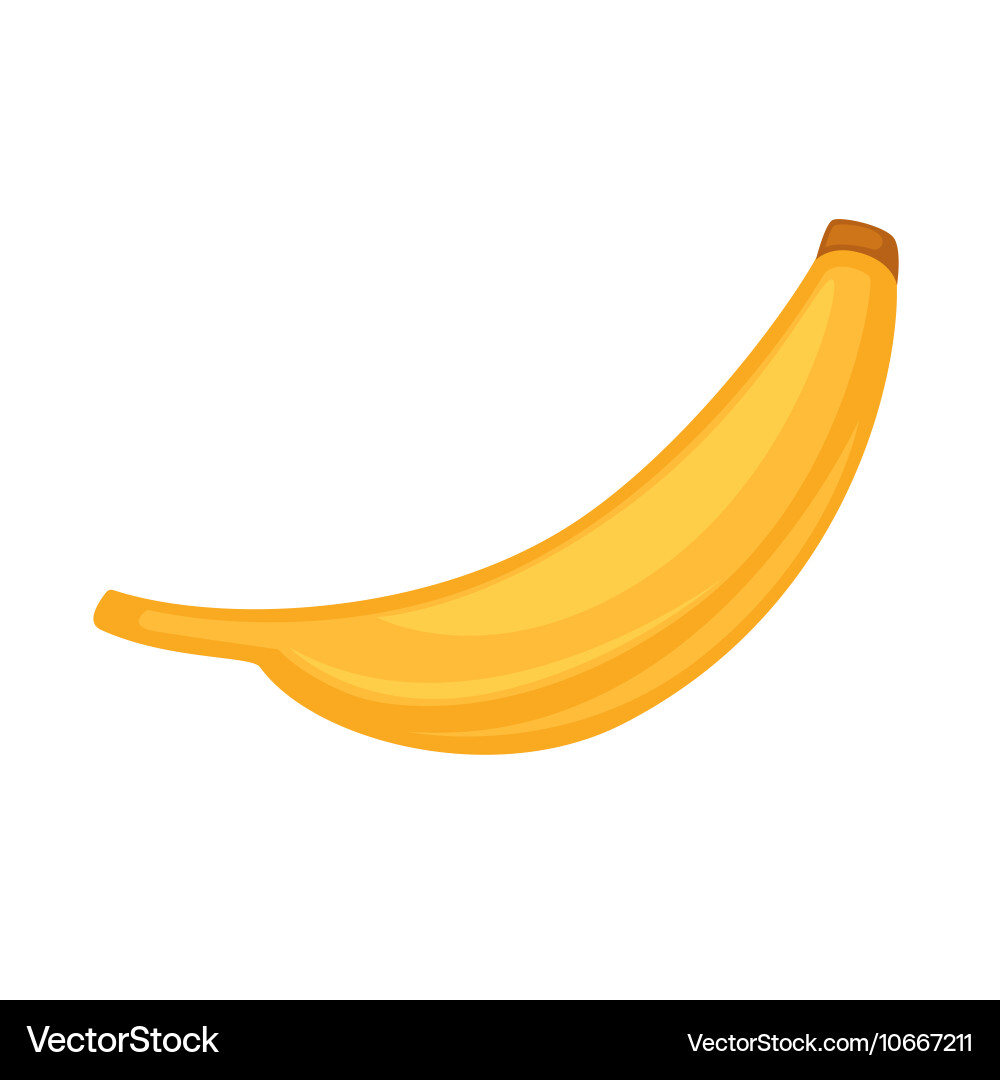 Color banana fruit icon modern simple flat Vector Image