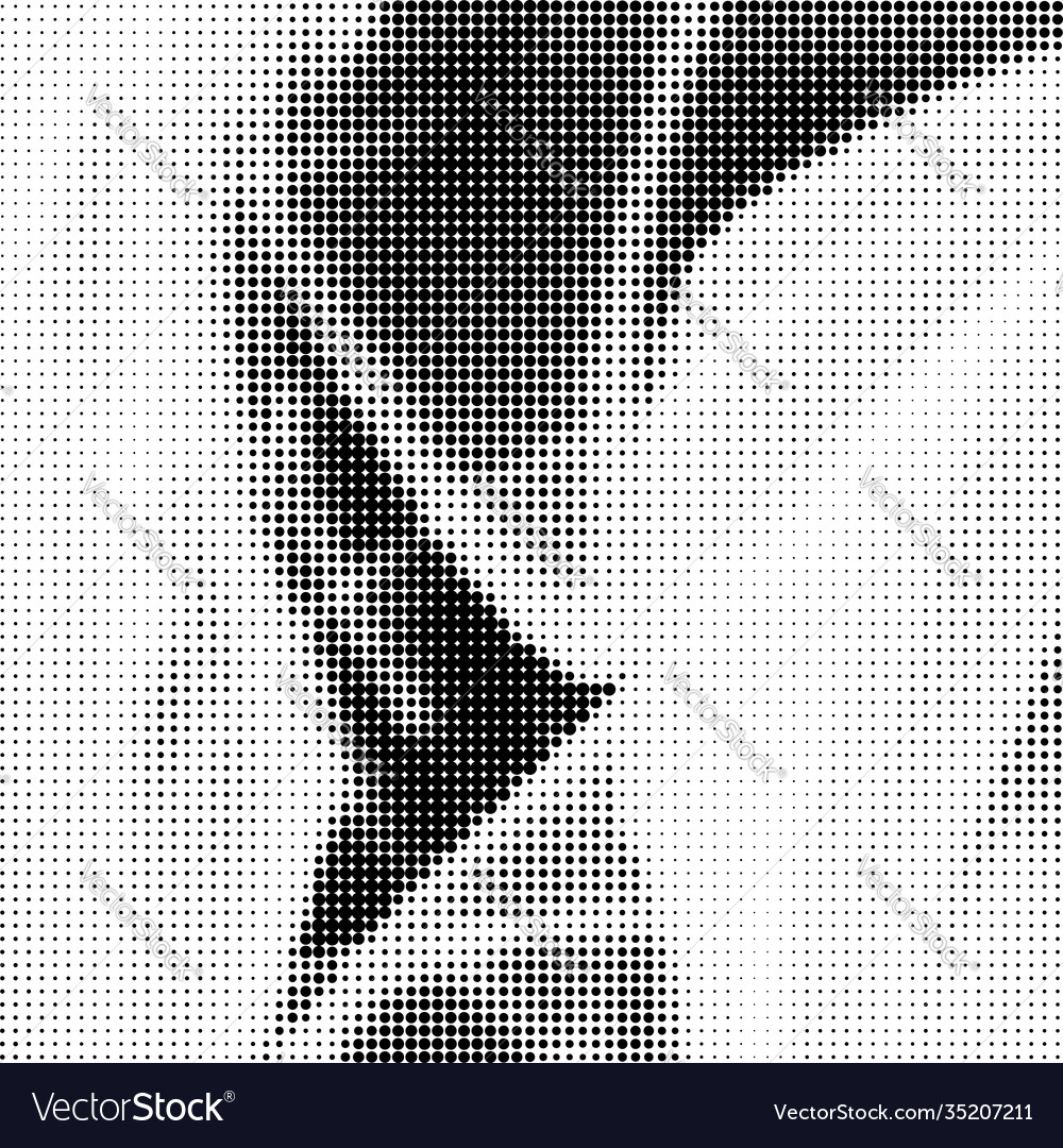 Halftone pattern set dots dotted texture Vector Image