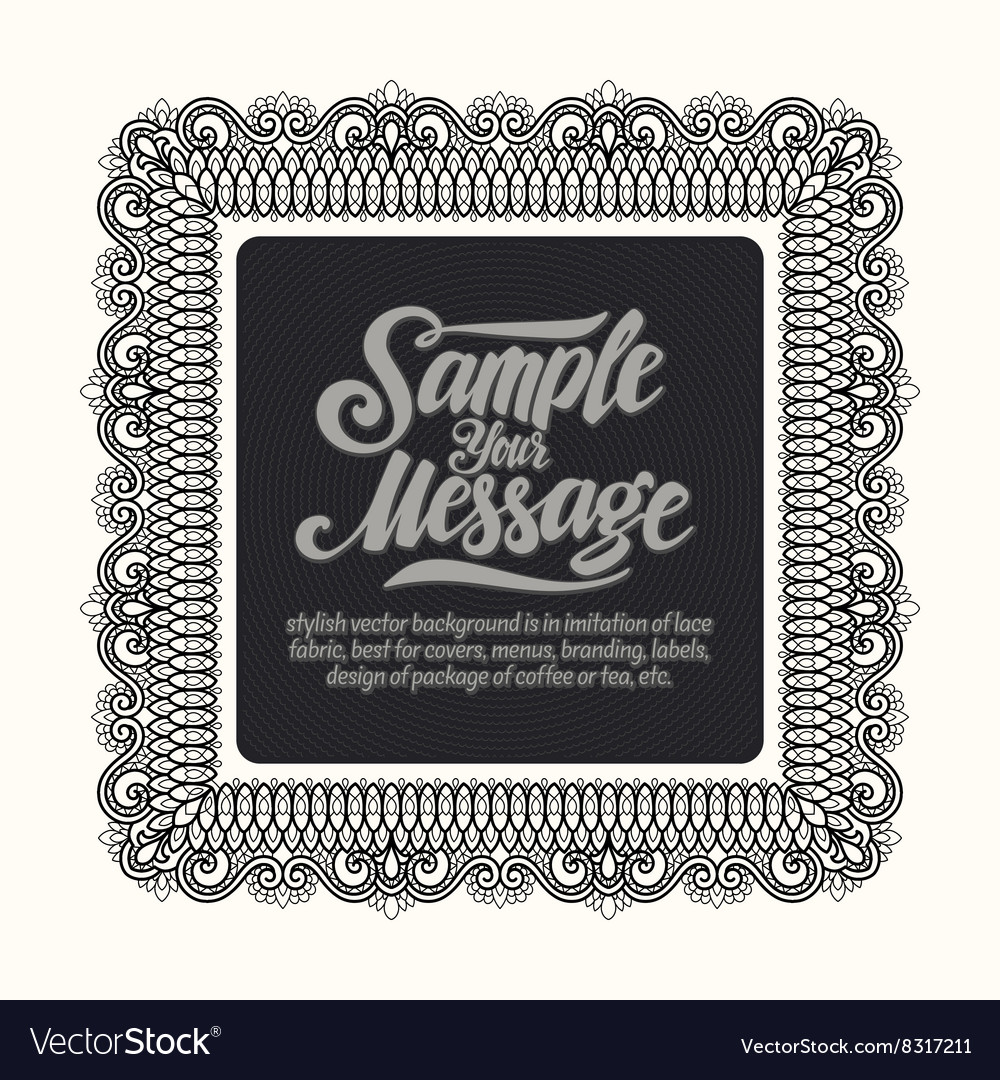 Lace background Royalty Free Vector Image - VectorStock