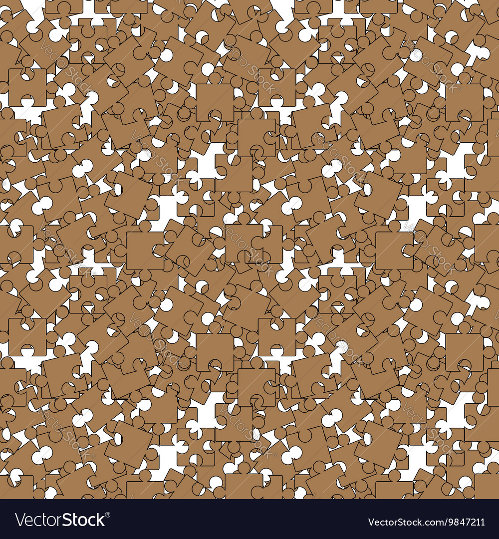 Seamless jigsaw pattern Royalty Free Vector Image