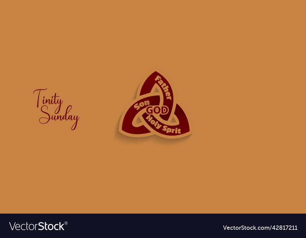 Trinity sunday Royalty Free Vector Image - VectorStock