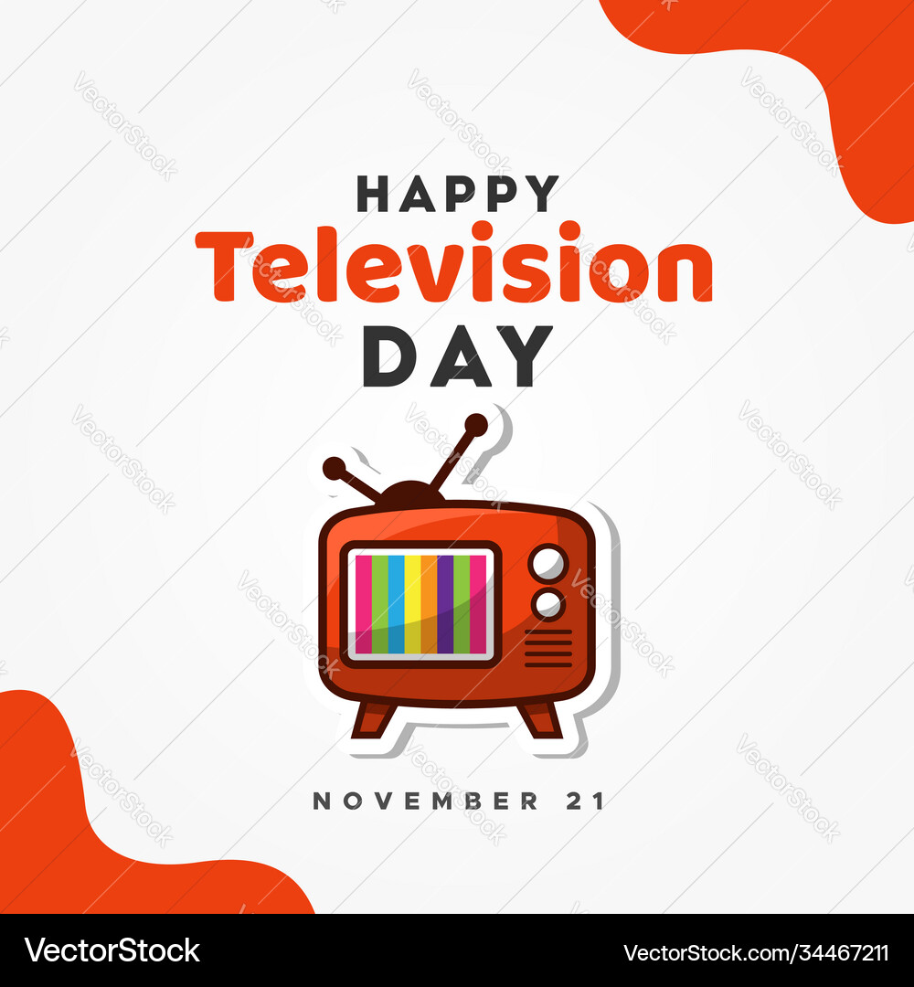 World television day design for banner Royalty Free Vector