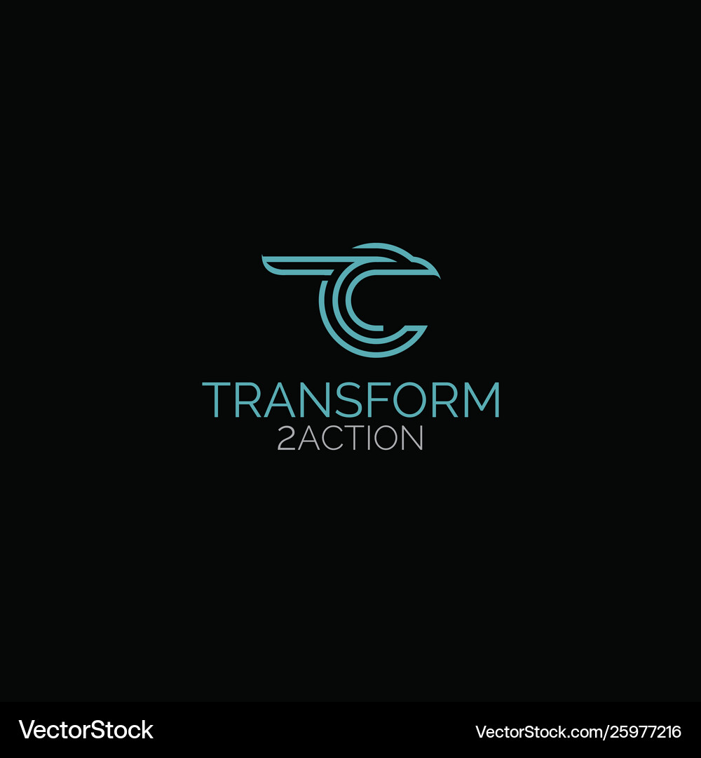 A clean and modern letter t logo Royalty Free Vector Image