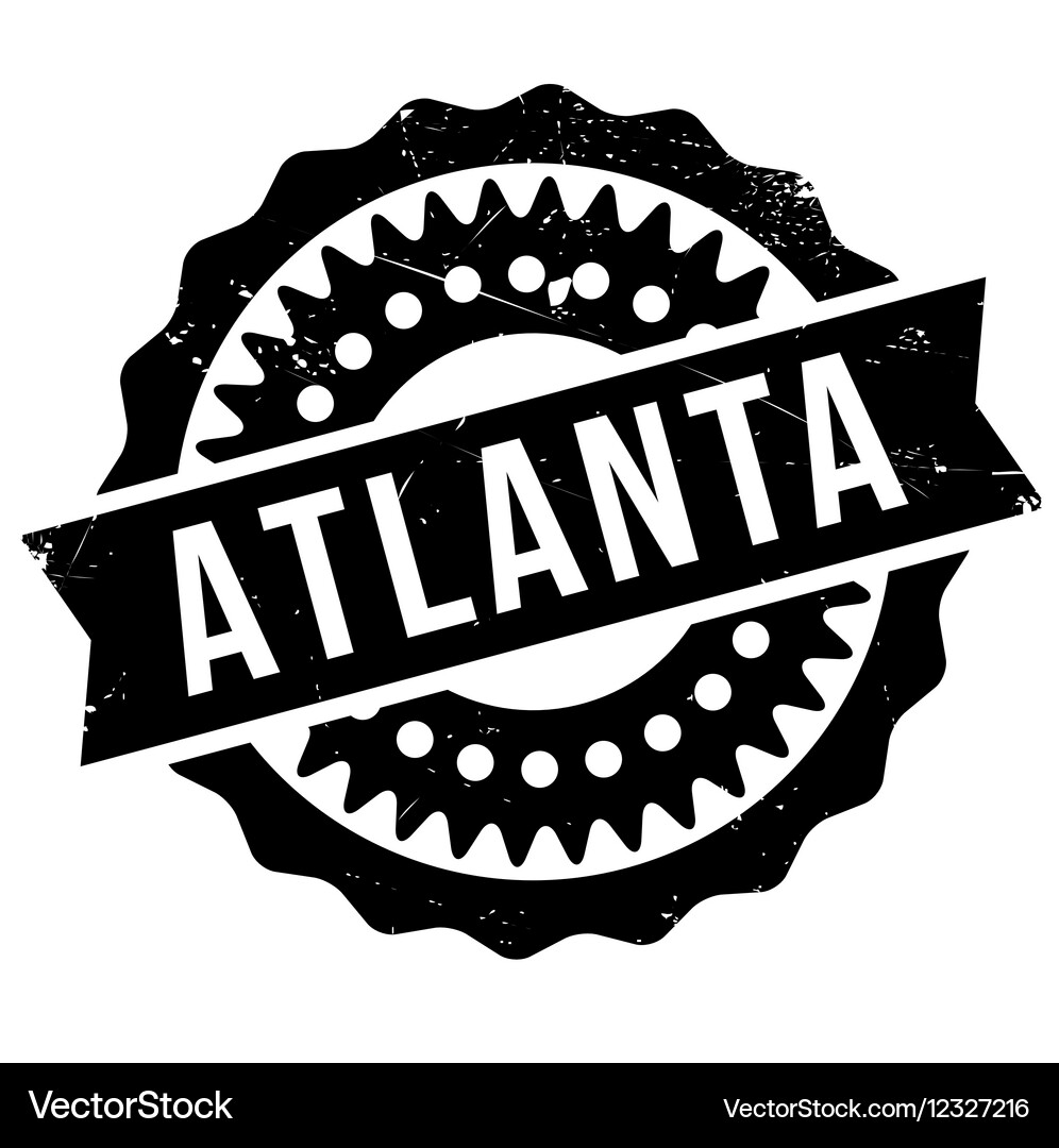 Atlanta stamp rubber grunge Royalty Free Vector Image
