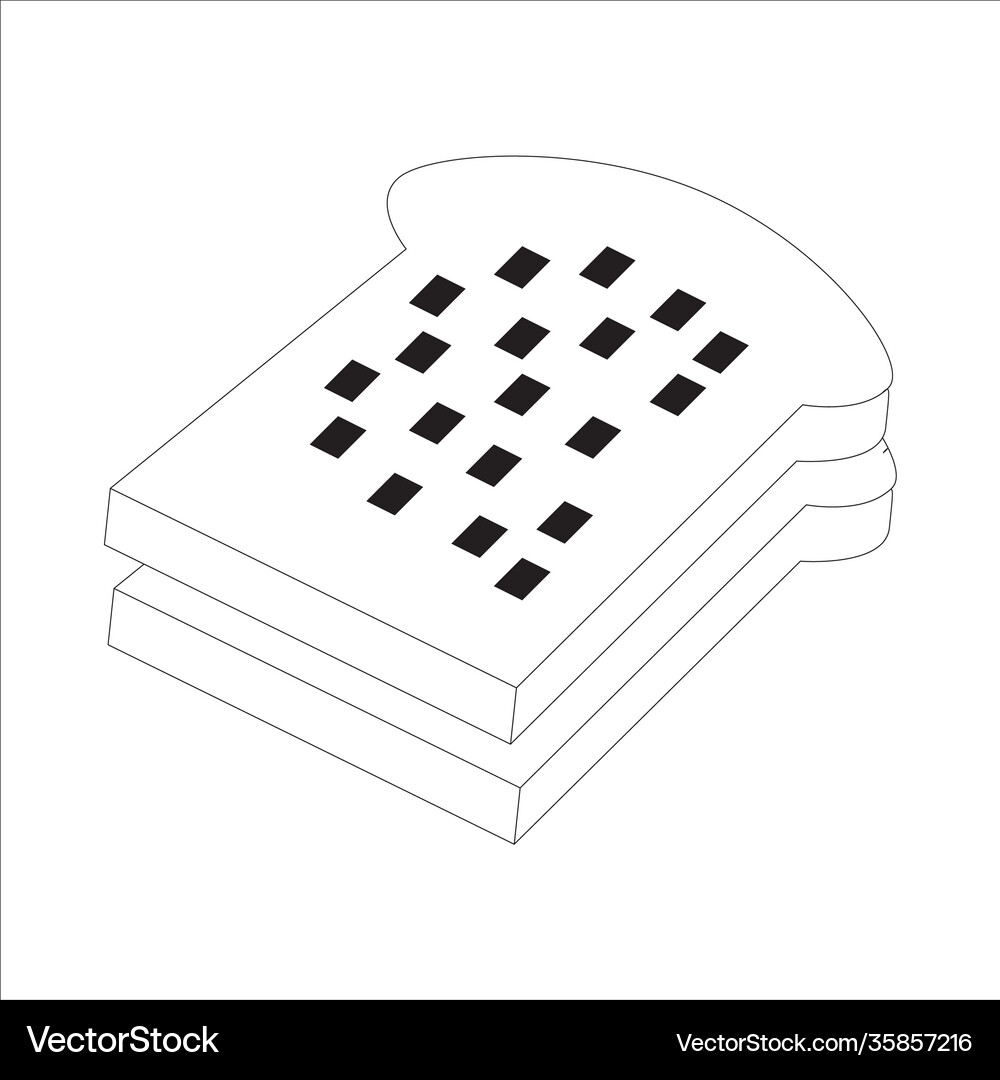 Bread food icon design sign Royalty Free Vector Image