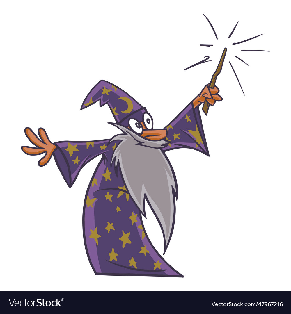 Character wizard Royalty Free Vector Image - VectorStock