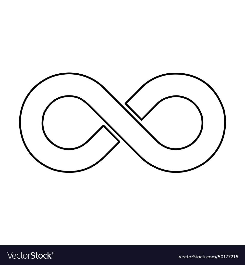 Infinity icon Royalty Free Vector Image - VectorStock