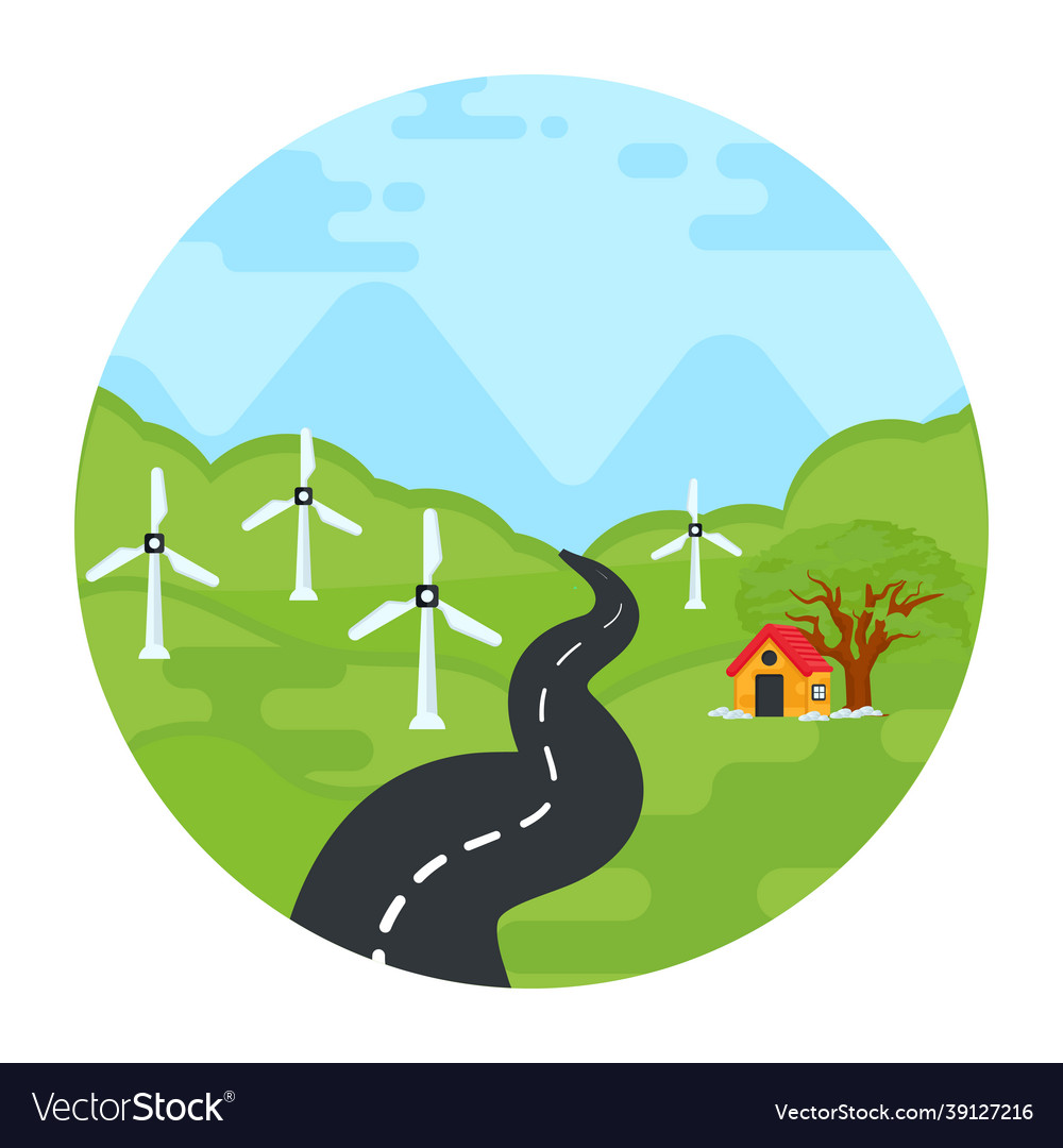 Landforms Royalty Free Vector Image - VectorStock