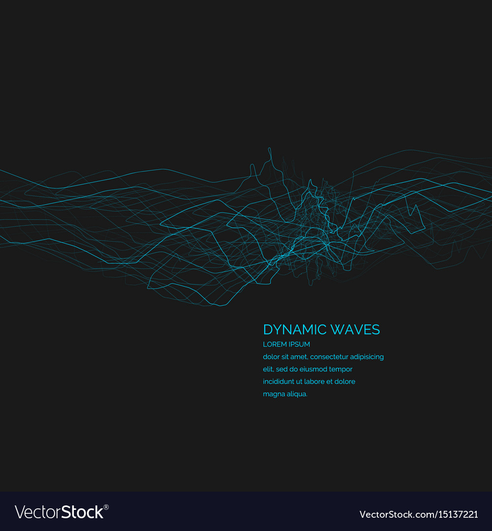 Abstract background with a colored dynamic Vector Image