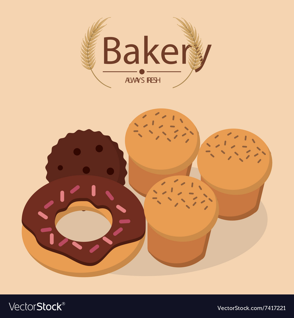 Bakery icon design Royalty Free Vector Image - VectorStock