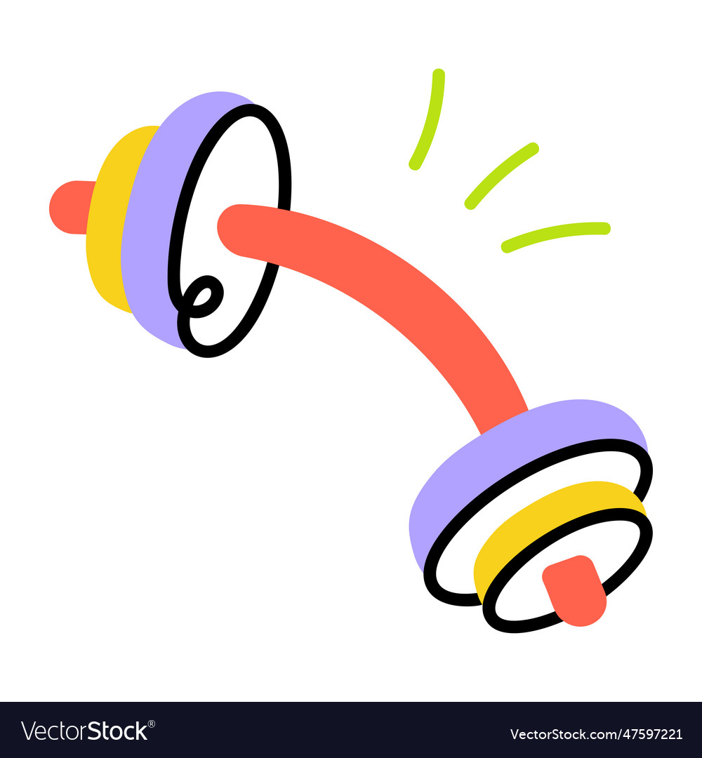 Barbell Royalty Free Vector Image - VectorStock