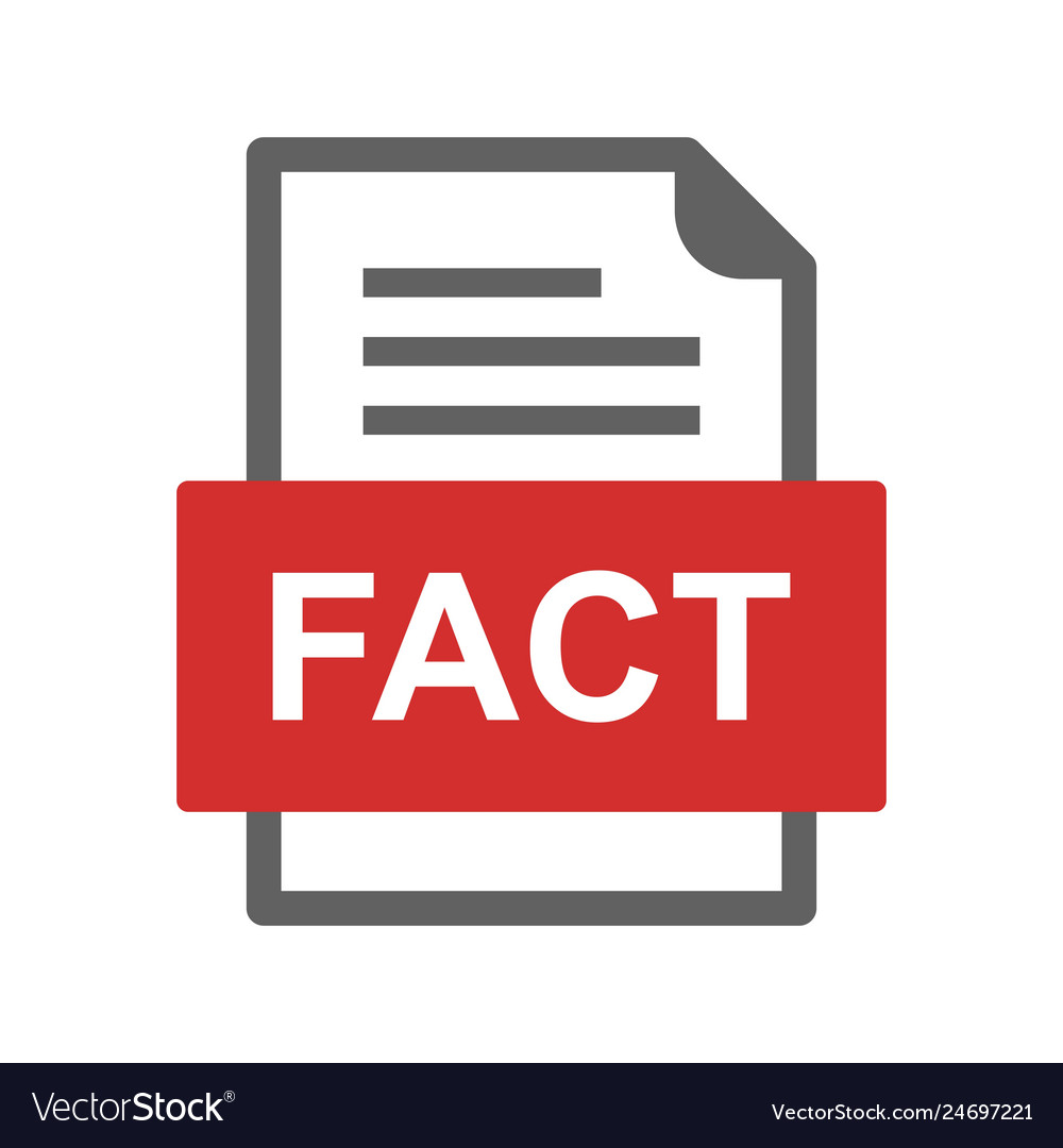 Fact file document icon Royalty Free Vector Image
