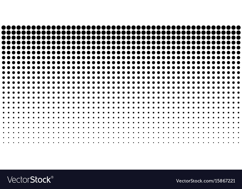 Gradient halftone dots horizontal background Vector Image