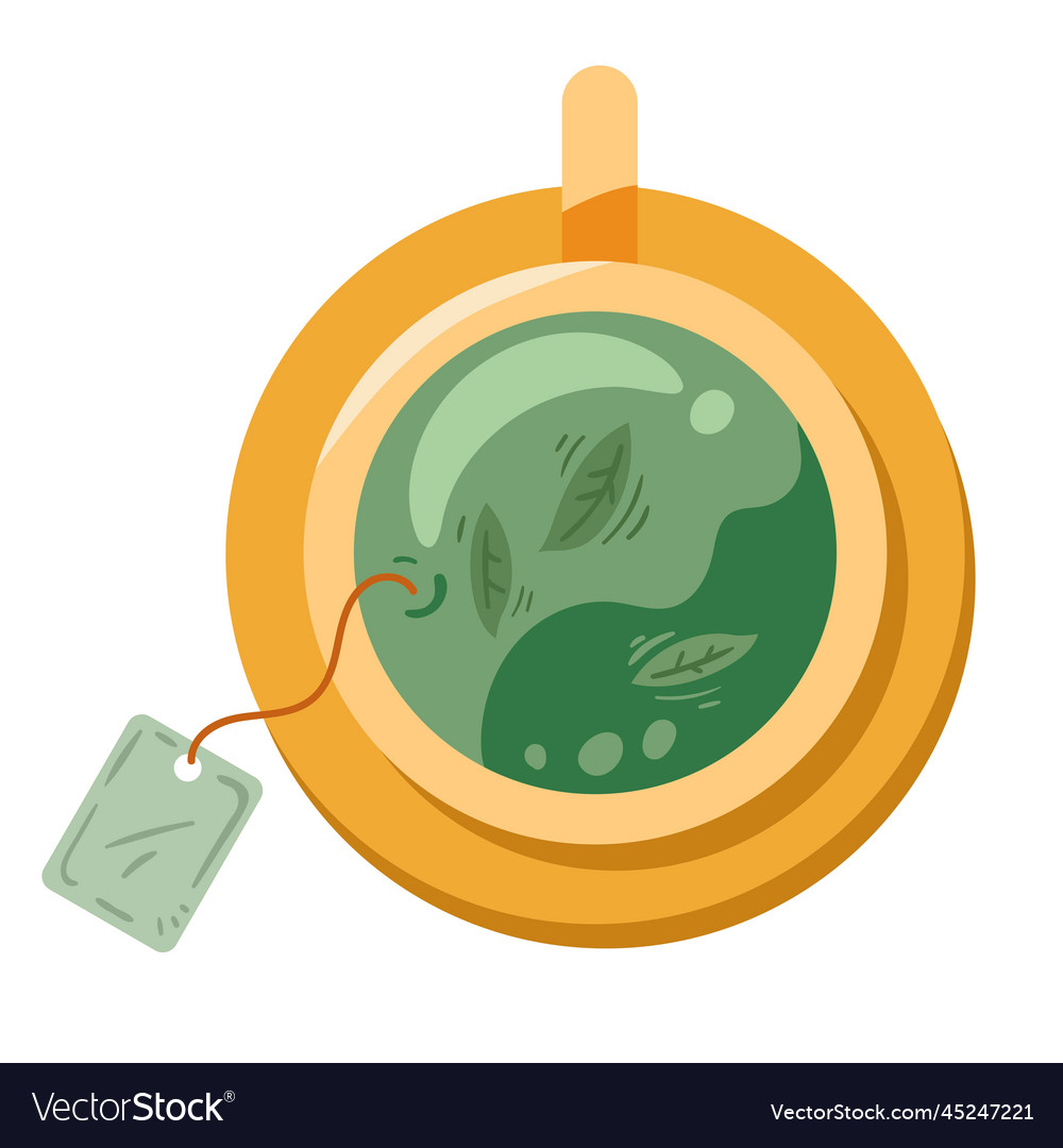 Green tea drink Royalty Free Vector Image - VectorStock