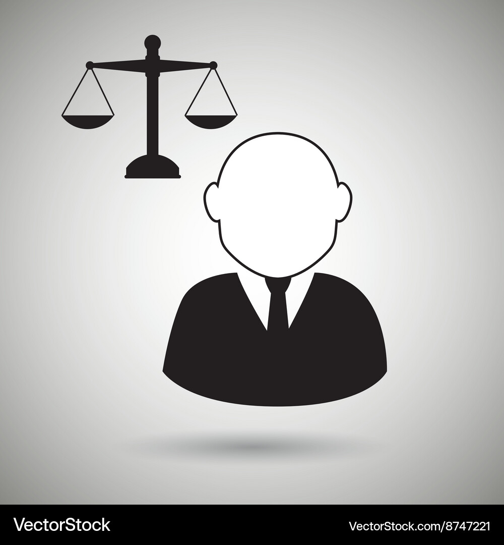 Justice system design Royalty Free Vector Image