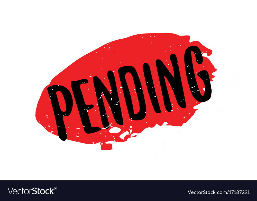 Pending rubber stamp Royalty Free Vector Image