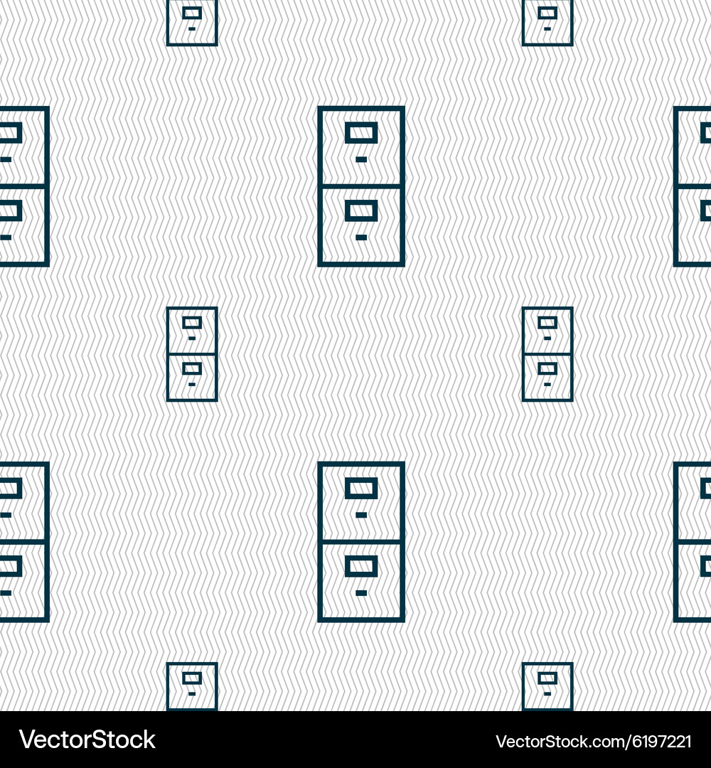 Safe sign icon deposit lock symbol seamless Vector Image