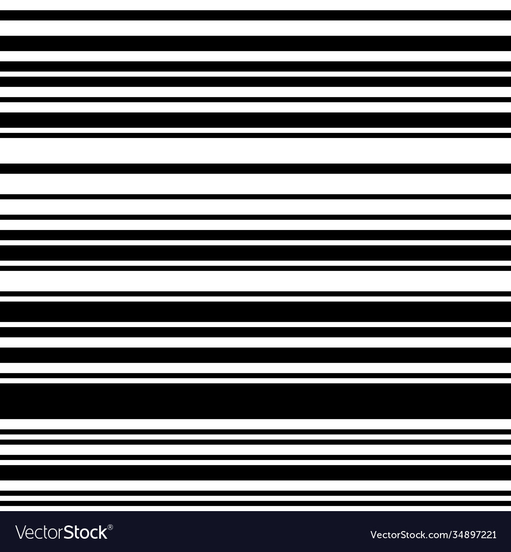 Seamless pattern with horizontal black lines Vector Image